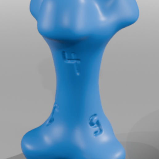 Free STL file D6 Bone Dice 🦴 ・3D print object to download・Cults