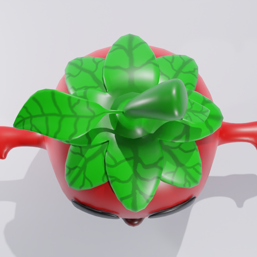 3D file Cartoon Tomato Low-poly 3D Model 🍅 ・Design to download and 3D ...