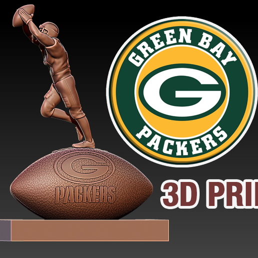 🏈 NFL - Green Bay Packers football mascot statue destop・ STL File for ...