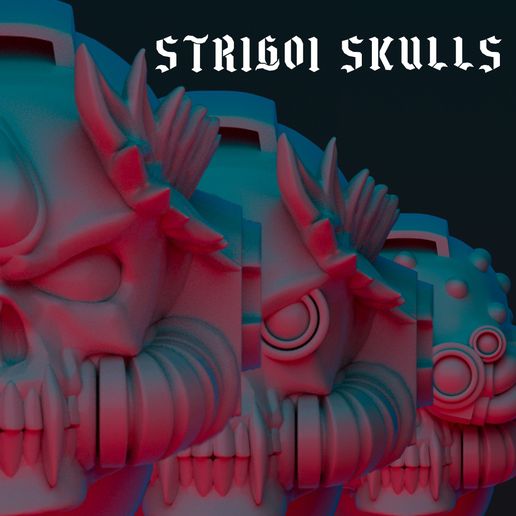🛰 Strigoi Skulls・ 3D File for 3D printing・Cults