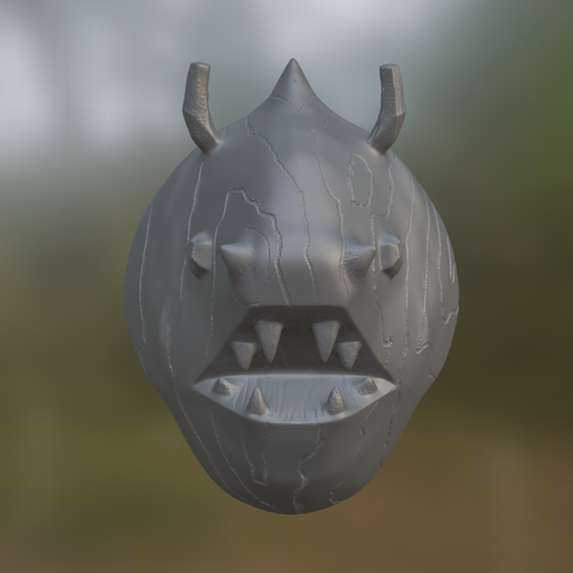 🪵 Splatoon Frye wooden mask・ STL File for 3D printing・Cults