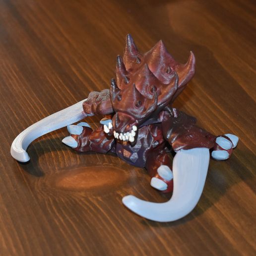 👹 Articulated Zerg Ultralisk・ STL File for 3D printing・Cults