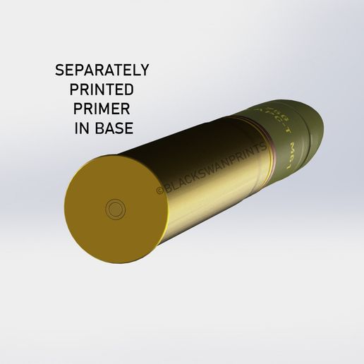 🪖 WW2 United States Sherman 75mm M3 Tank Cannon Shell・ 3D File for 3D ...