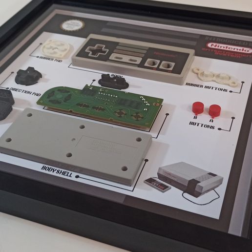 🖼️ DOWNLOAD NES CONTROLLER DISASSEMBLE LAYOUT TEMPLATE PDF FORMAT・ 3D ...