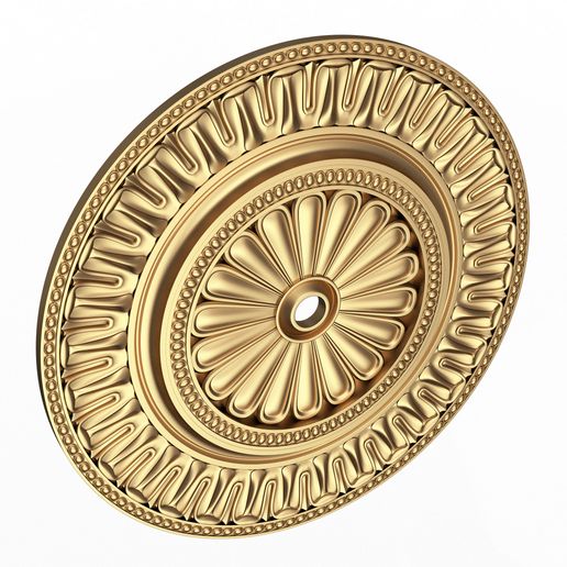 🏵️ Ceiling Rosette 05・ 3D File for CNC machining - Laser cutting・Cults