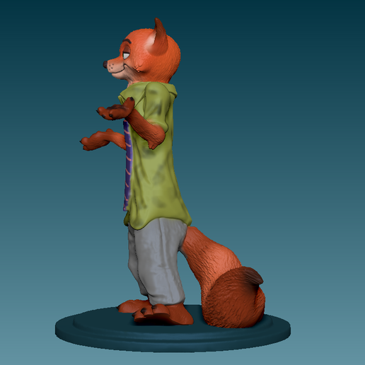 🦊 nick wilde the fox from zootopia cartoon movie・ OBJ File for 3D ...