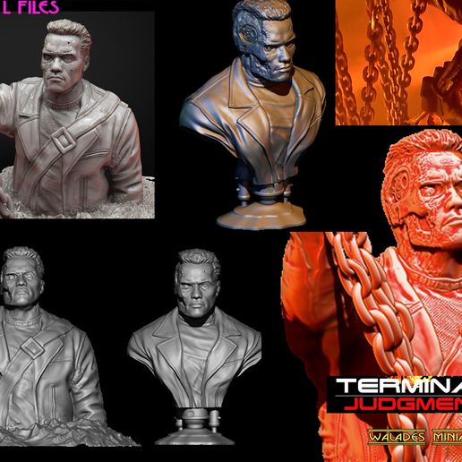 🎨 Terminator 2・ STL File for ・Cults
