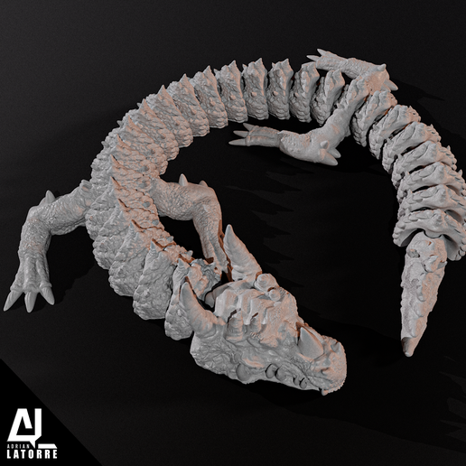 🐉 The Apex Dragon (Of course my articulated dragon)・ STL File for 3D ...