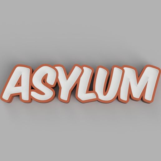 🔦 NAMELED ASYLUM- LED LAMP WITH NAME・ 3D File for 3D printing・Cults