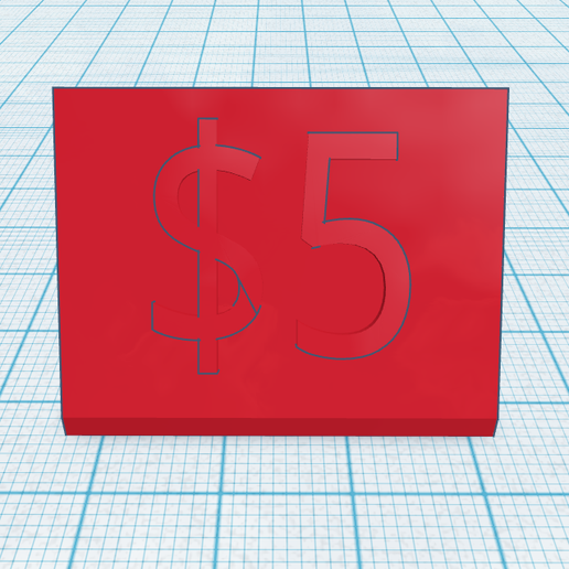 Fichier STL Étiquette de prix à 5 dollars 👽 (3MF)・Objet imprimable en ...