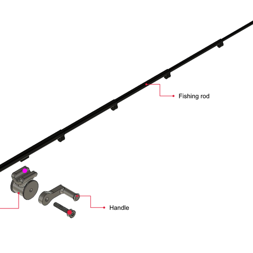 🎣 PrintFully3D Fishing Rod 1/10・ STL File for 3D printing・Cults