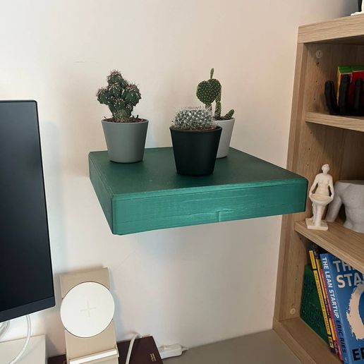🙈 Hidden Drawer Shelf - 25x25cm - Unique Wall-Mounted Shelf with Secret ...