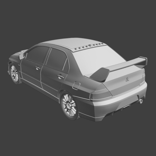 🌆 1/64 mitsubishi lancer evolution ix・ STL File for 3D printing・Cults