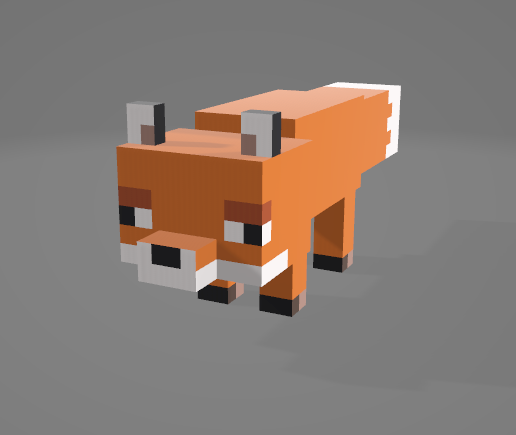 Archivo STL gratis Zorro Minecraft 👾 ・Modelo imprimible en 3D para ...