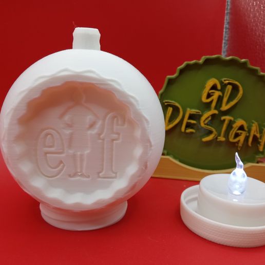 STL file Elf Buddy (Will Ferrell) Ver 2 3D Christmas Ornament Light 🧝 ...