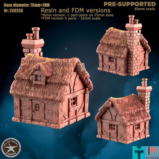 3D file Farm House FDM and Resin 🚜 ・3D printing idea to download・Cults