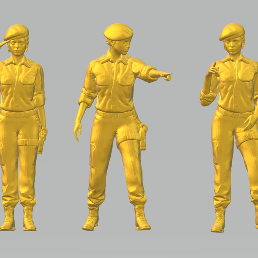 STL file police woman pack 🚓 ・Design to download and 3D print・Cults
