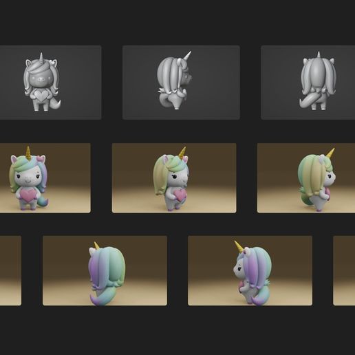 STL file Unicorn 🦄 ・3D printable model to download・Cults