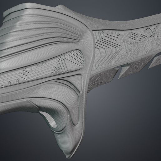 👼 Alita Battle Angel Damscus Blade Sword・ STL File for 3D printing・Cults