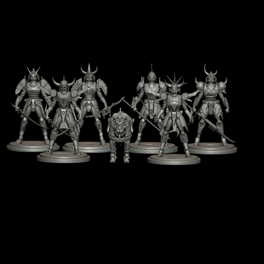 Archivo 3D Samurai Troopers Complete Set "PRECIO PARA LAS 20 PRIMERAS ...