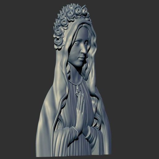 🖨️ Virgin Mary relief 3d printable Model cnc・ 3D File for 3D printing ...