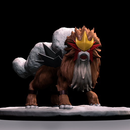 🐉 Entei - Pokemon・Free STL File for 3D printing・Cults