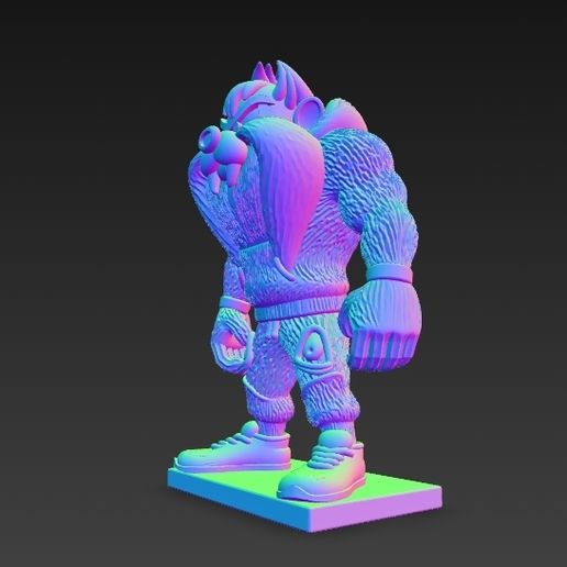 😈 Tasmanian Devil Figure (Stylized Taz Model)・ STL File for 3D printing ...