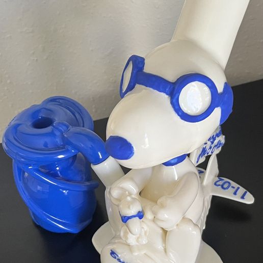 🚰 Snoopy Bong - 3 Chamber High filtration water pipe・ STL File for 3D ...