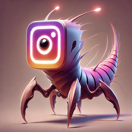 👹 Tiny Monster Instagram・Archivo 3D para Impresión 3D・Cults