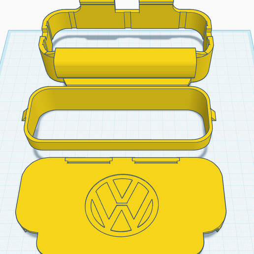 🚗 VW car trash bin, works for many models, with logo・ STL File for 3D ...