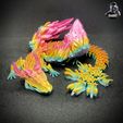 🐉 Big Glorious Dragon - Winged - Articulated - Multicolor - Print in ...