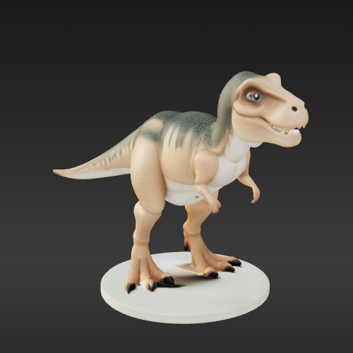 STL file 3D Model Cute T-Rex – Adorable Dino Figurine with Charming ...