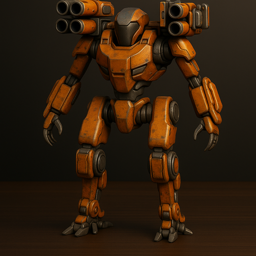 🧨 Heavy Artillery Mech Robot - 3D Printable Model・Free STL File for 3D ...