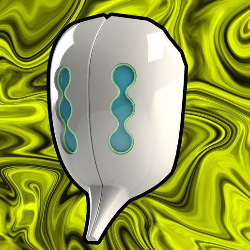 3D file Bomb Rush Cyberfunk DJ Cyber mask 💣 ・3D printable model to ...