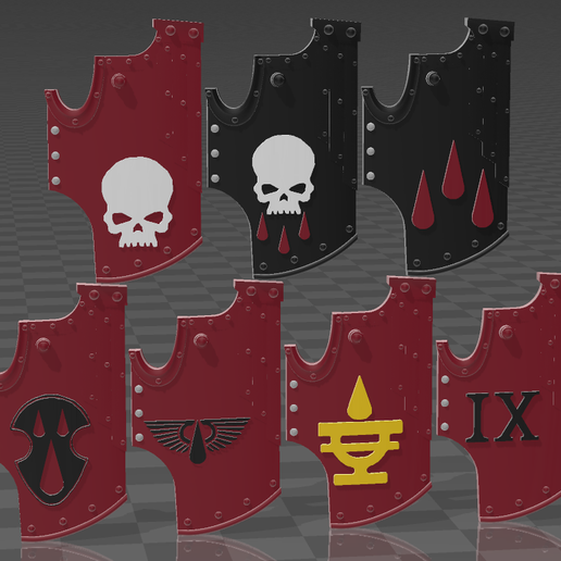 🩸 Blood Drinker Breacher Shields・ 3D File for 3D printing・Cults