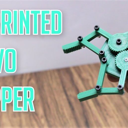 💪 Servo Gripper for Robotic Arm - SG90 Servo Gripper・ STL File for ・Cults