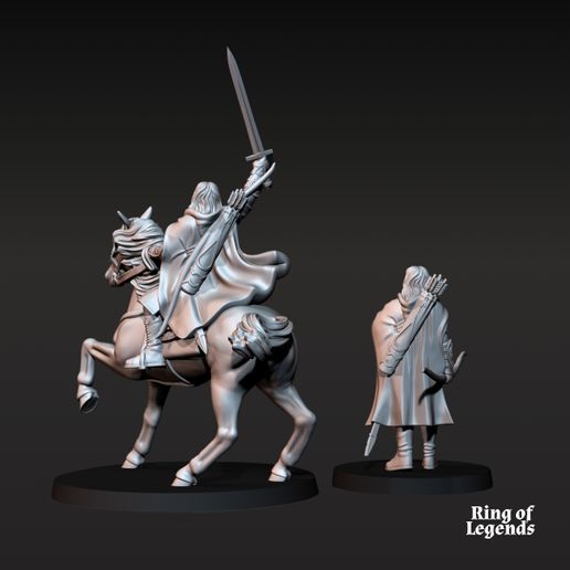 3D file Captain of the Grey Castle Mounted and Foot | Grey Castle ...