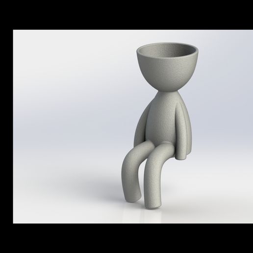 🏺 HUMAN VASE HUMAN HEAD PLANTER 10・Free STL File for ・Cults