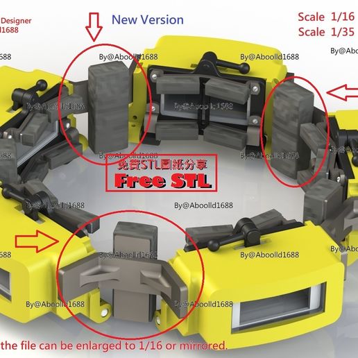 🐅 Tiger tank Early Cupola vision Bracket Buffer (STL-16-35)・Fichier 3D Gratuit pour Impression ...