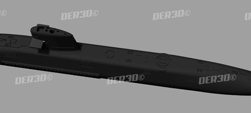 🌆 SCORPÈNE - Submarine Scale 1:200・ STL File for 3D printing・Cults