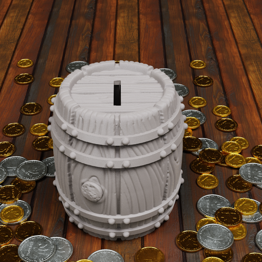 💰 Barrel money box・ 3D File for 3D printing・Cults