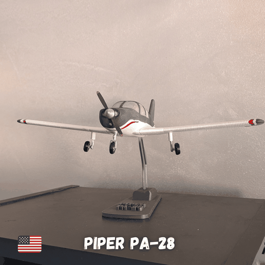 🛩️ Piper PA-28 Cherokee・ STL File for 3D printing・Cults