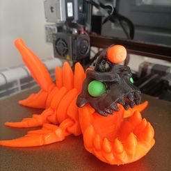 3D printing Flexy Angler Fish Skeleton Print In Place No Supports ...