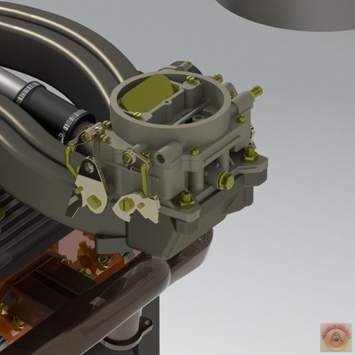 🐏 DODGE MOPAR 440 MAGNUM LONG RAM - ENGINE・ STL File for 3D printing・Cults