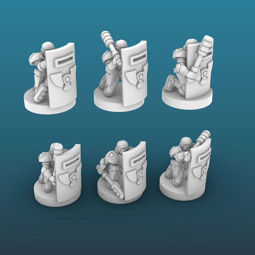 🛡️ 6mm Riot Shield Police・ 3D File for 3D printing・Cults