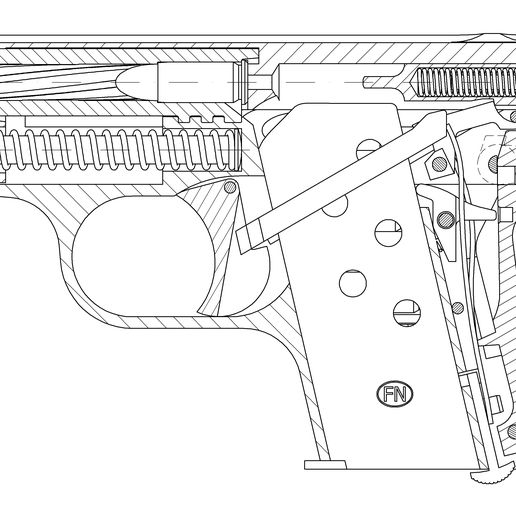 STL file Browning M1906 replica 1:1. 🪖 (STEP)・3D printer design to download・Cults