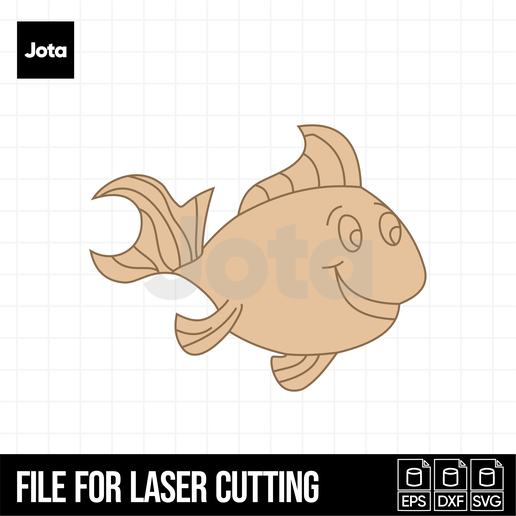 🐠 Engraved Fish - Fish Laser Engraving SVG - MDF Animal Figure - DIY ...