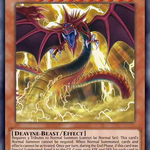 🐉 Slifer the Sky Dragon(3rd TCG) Night Light Lithophane・ STL File for 3D printing・Cults