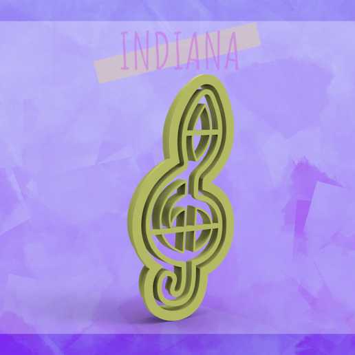 STL file CUTTING TREBLE CLEF 🦭 ・3D printable model to download・Cults