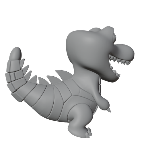 🦖 Cute T-Rex Dinosaur STL for 3D Printing – Adorable Jurassic Animal ...